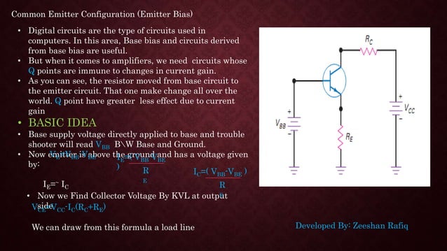 Common Emitter Configuration and Collector Curve | PPTX | Technology ...