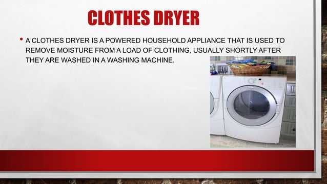 Principle of clothes drying in washing machine | PPTX | Home Appliances ...