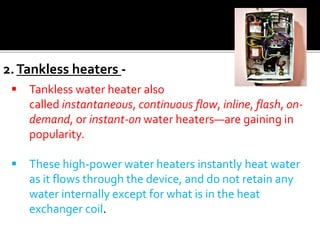 Water Heating in Electric Geyser. | PPTX
