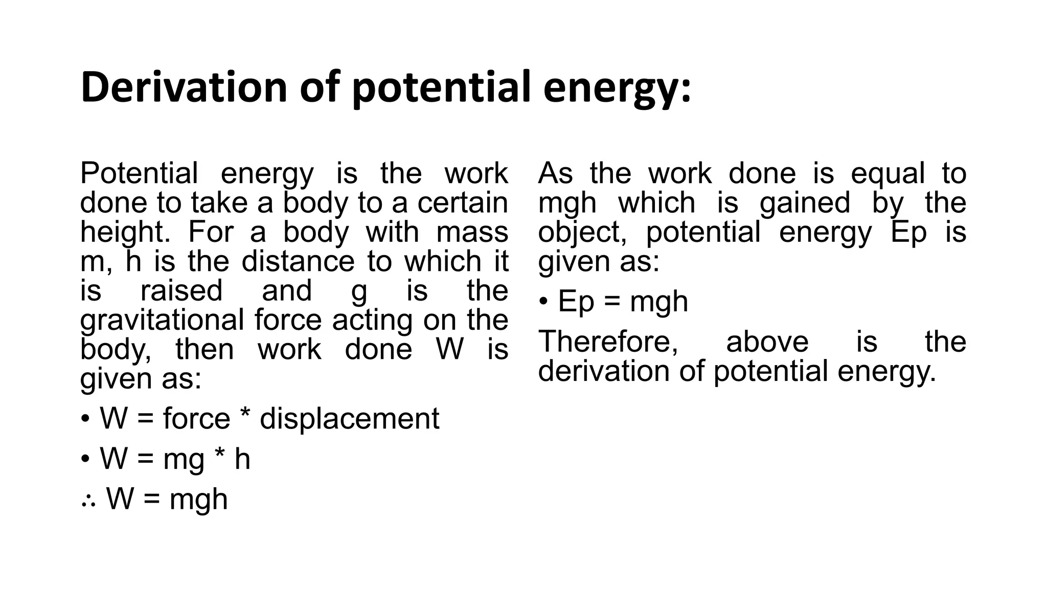 Phy109 Kinetic and Potential Energy | PPTX
