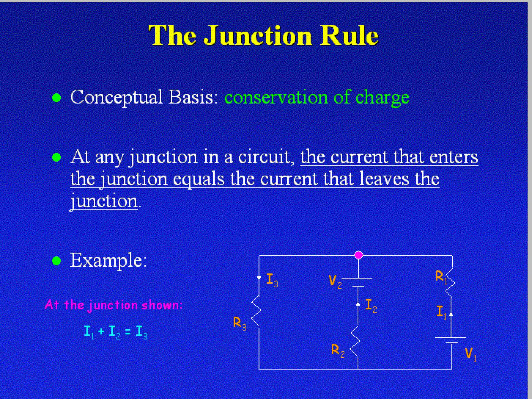 phy1161_10_kirchhoffcurrent/voltagelaw loop rule and junction rule-1.ppt | Physics | Science