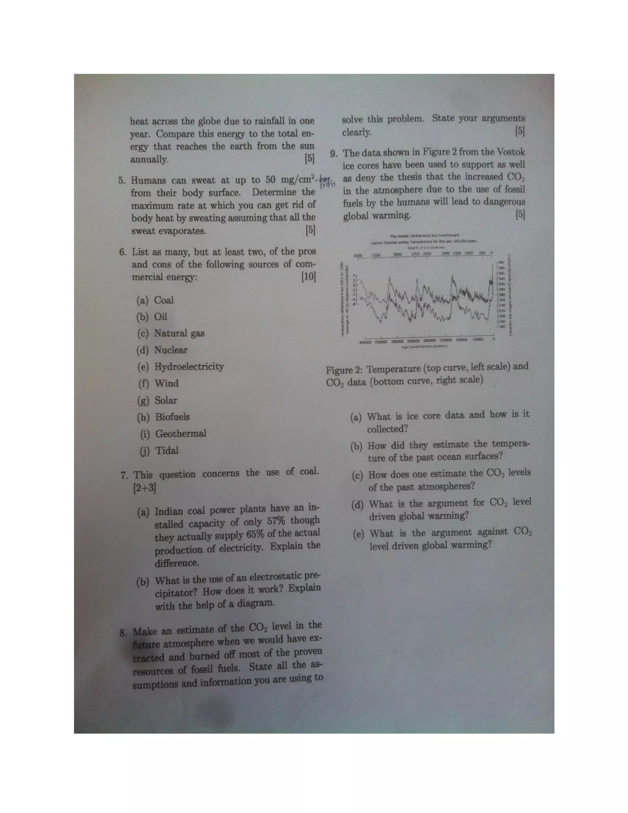 Phy 301 a end sem paper | Energy, IIT Kanpur | PDF