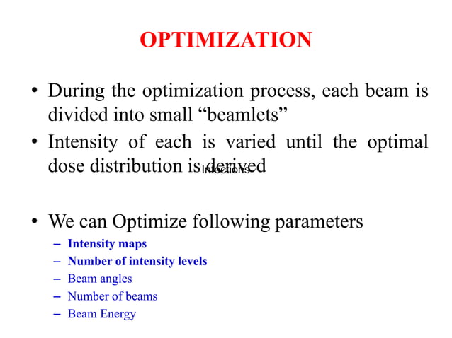 Three dimensional conformal radiotherapy - 3D-CRT and IMRT - Intensity ...