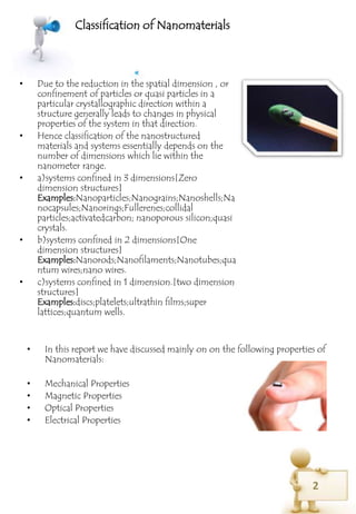 Properties of Nano-materials | PPTX