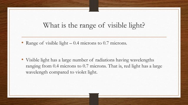 DISPERSION OF WHITE LIGHT THROUGH A GLASS PRISM | PPTX | Physics | Science
