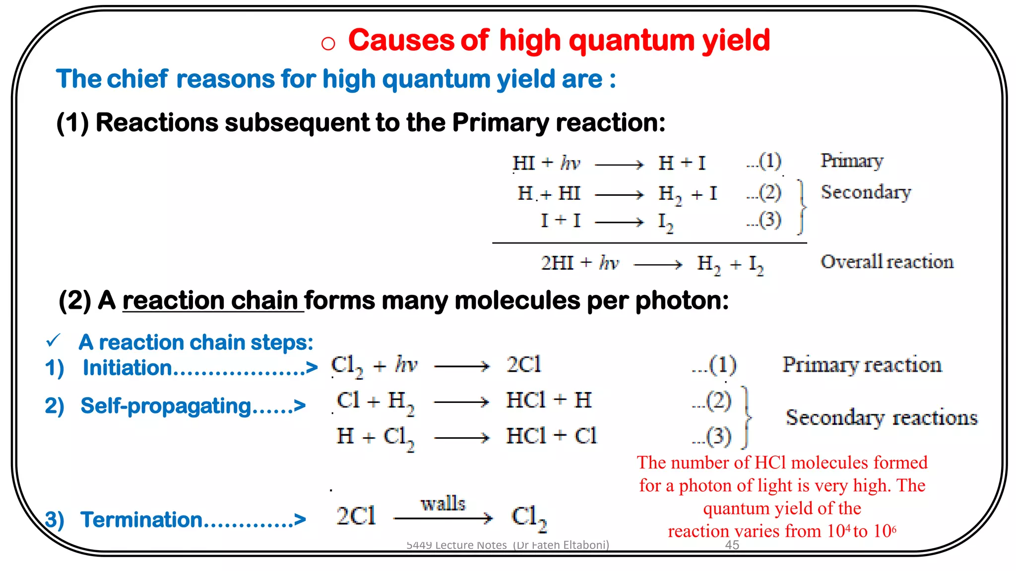Physical Chemistry VIII_ Photochemistry | PDF