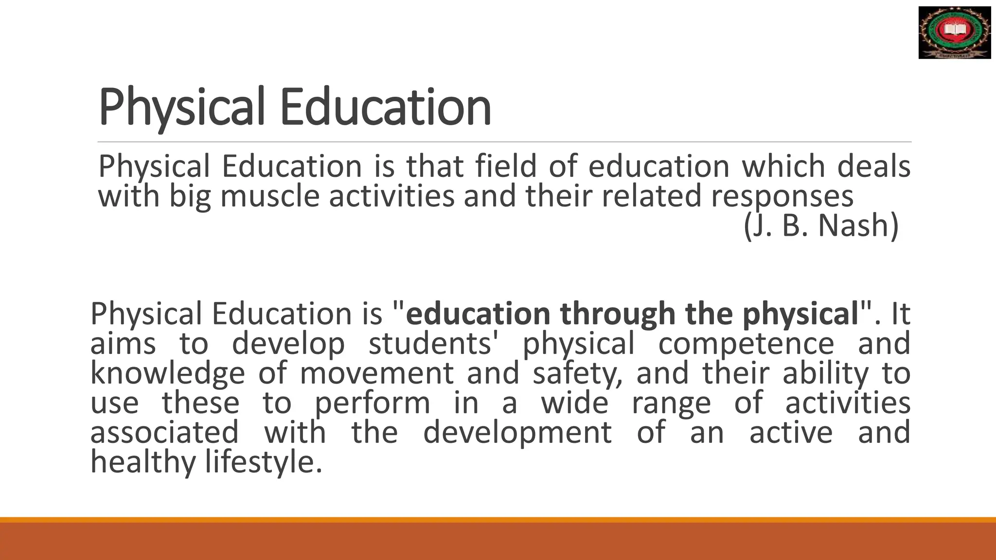Physical Education presentation updated 23-02-23 | PPT