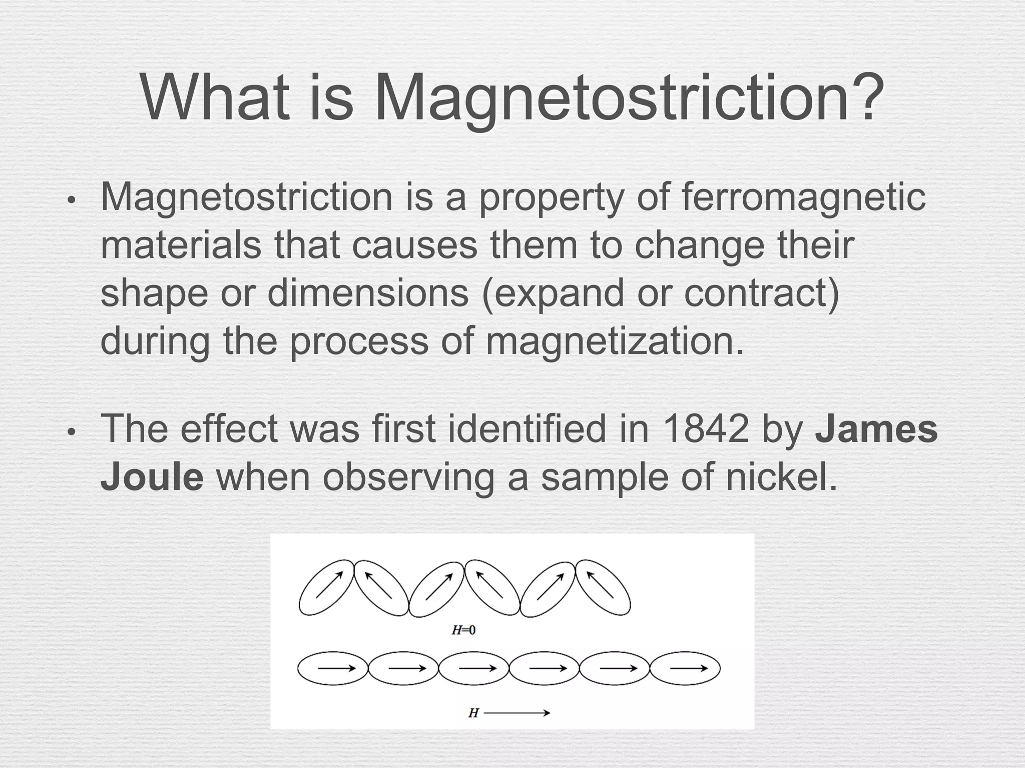 Magnetostriction and application of ultrasonic waves | PPTX | Chemistry ...