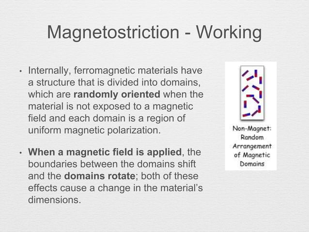 Magnetostriction and application of ultrasonic waves | PPTX | Chemistry ...