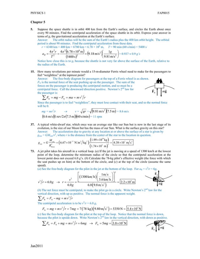 Phy i assign&answers_2011 | PDF | Physics | Science