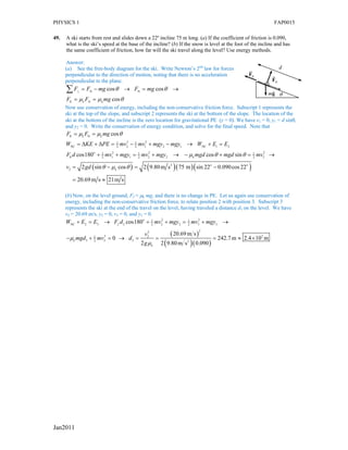 Phy i assign&answers_2011 | PDF