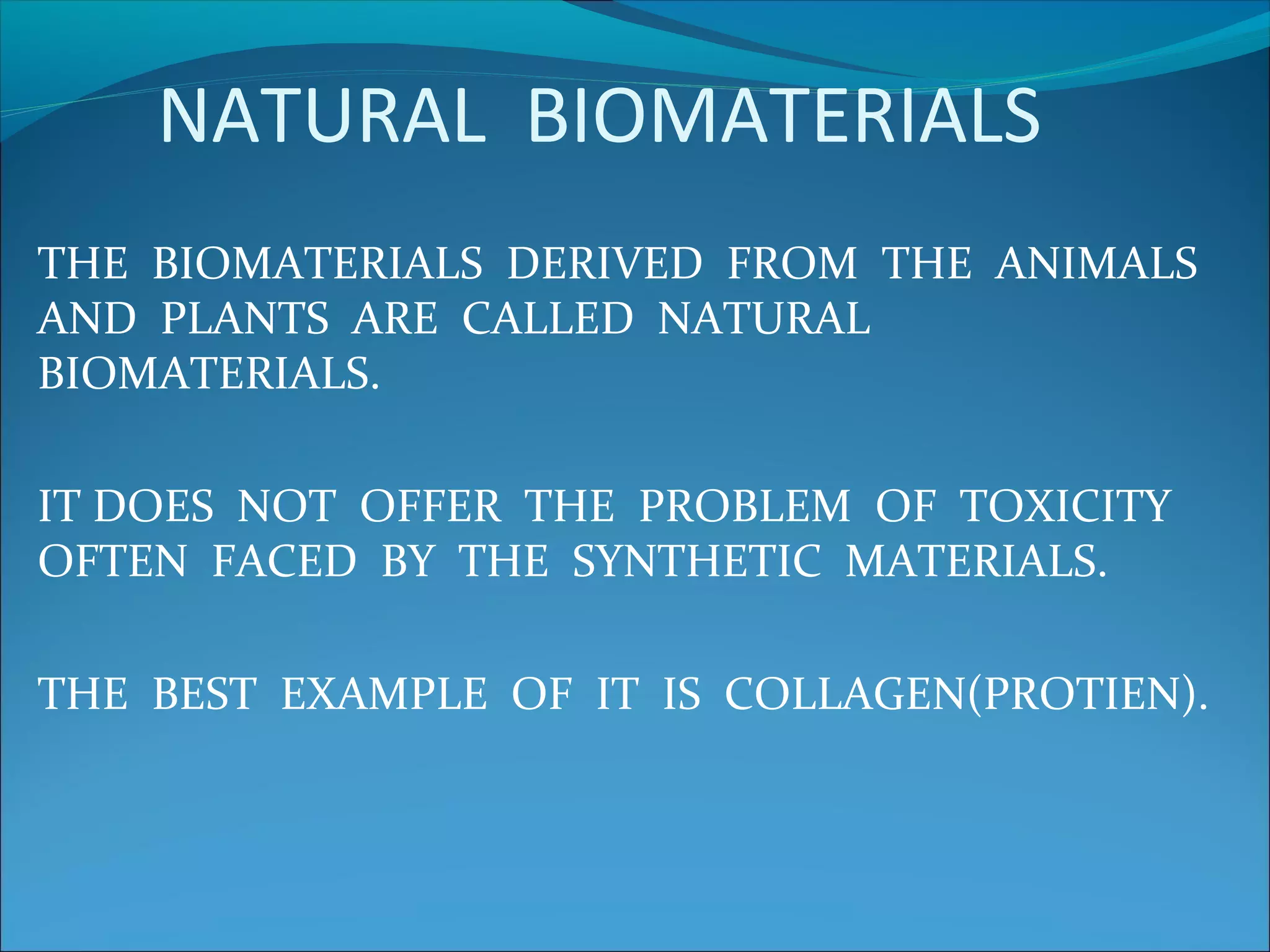 Phyics - introduction of biomaterials | PPT