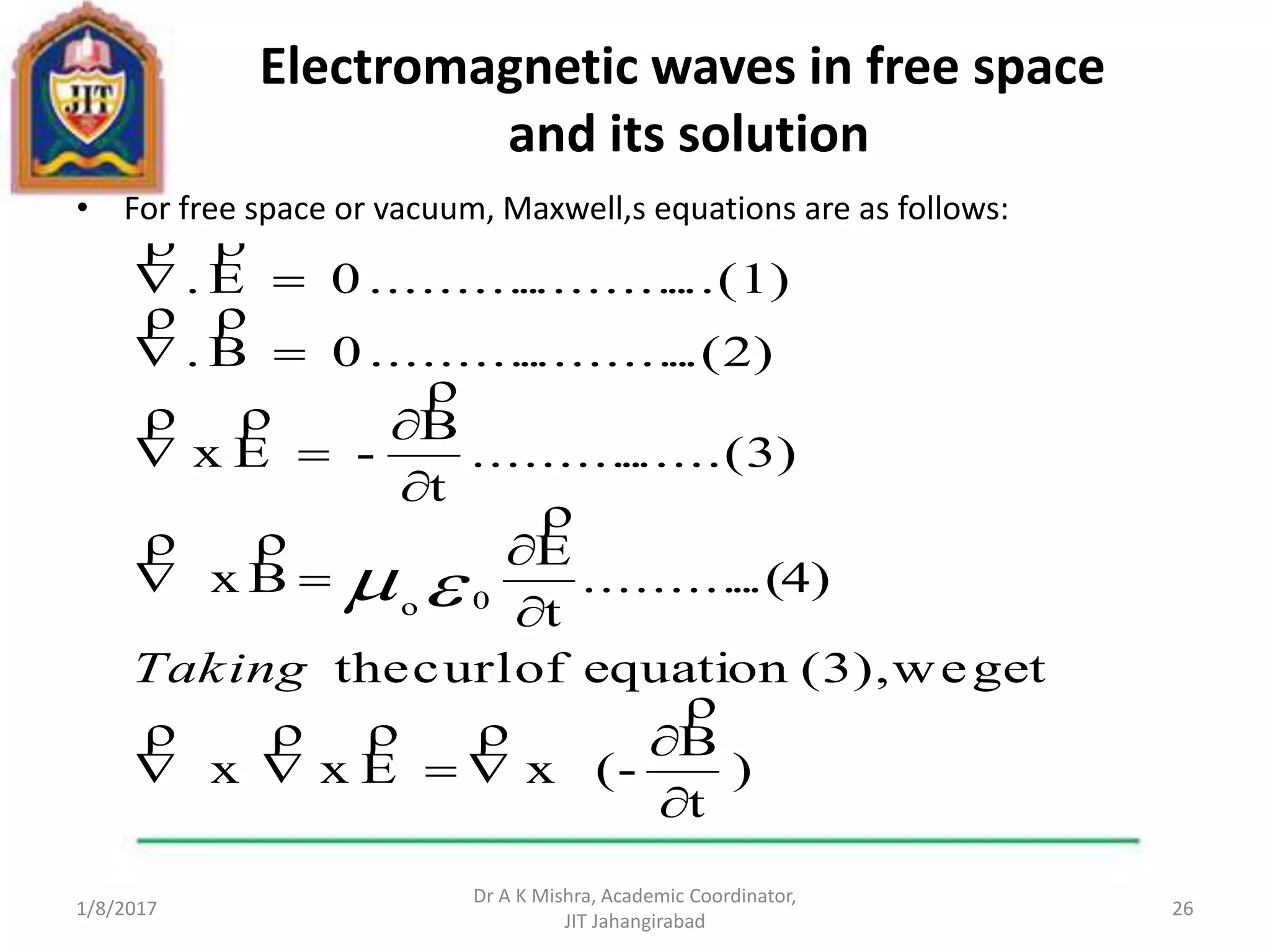 Maxwells equation and Electromagnetic Waves | PDF | Physics | Science