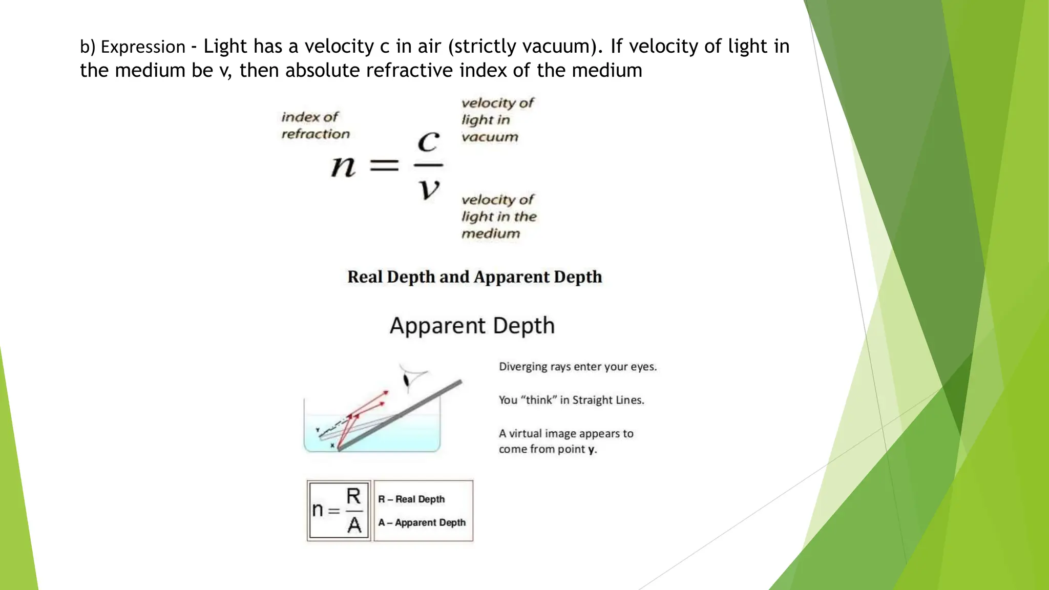 Refractive index of liquids using travelling microscope | PPT Refractive index of liquids using travelling microscope | PPT