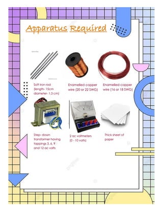 Physics Investigatory Project on transformers. Class 12th | PDF