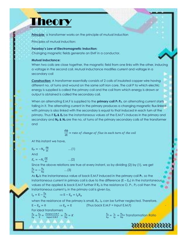 Physics Investigatory Project on transformers. Class 12th | PDF | Computer Networking | Computing