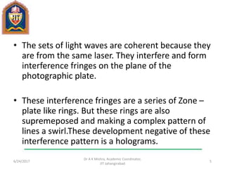 Phy i unit v ppt holography | PPT