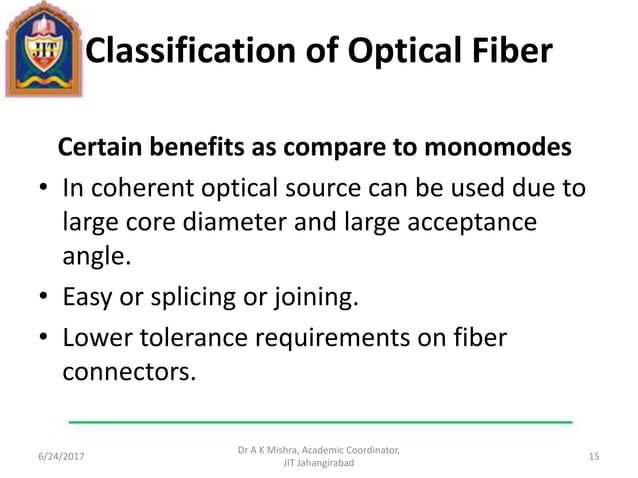 Phy i unit v ppt optical fiber | PPT | Free Download