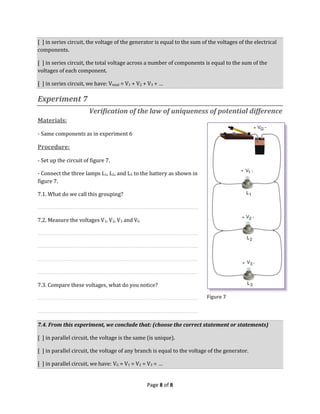 Physics Lab Worksheet#2 Potential Difference | PDF