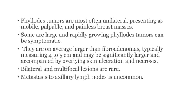 phyllodes tumour final presentation of breast | PPTX | Cancer ...