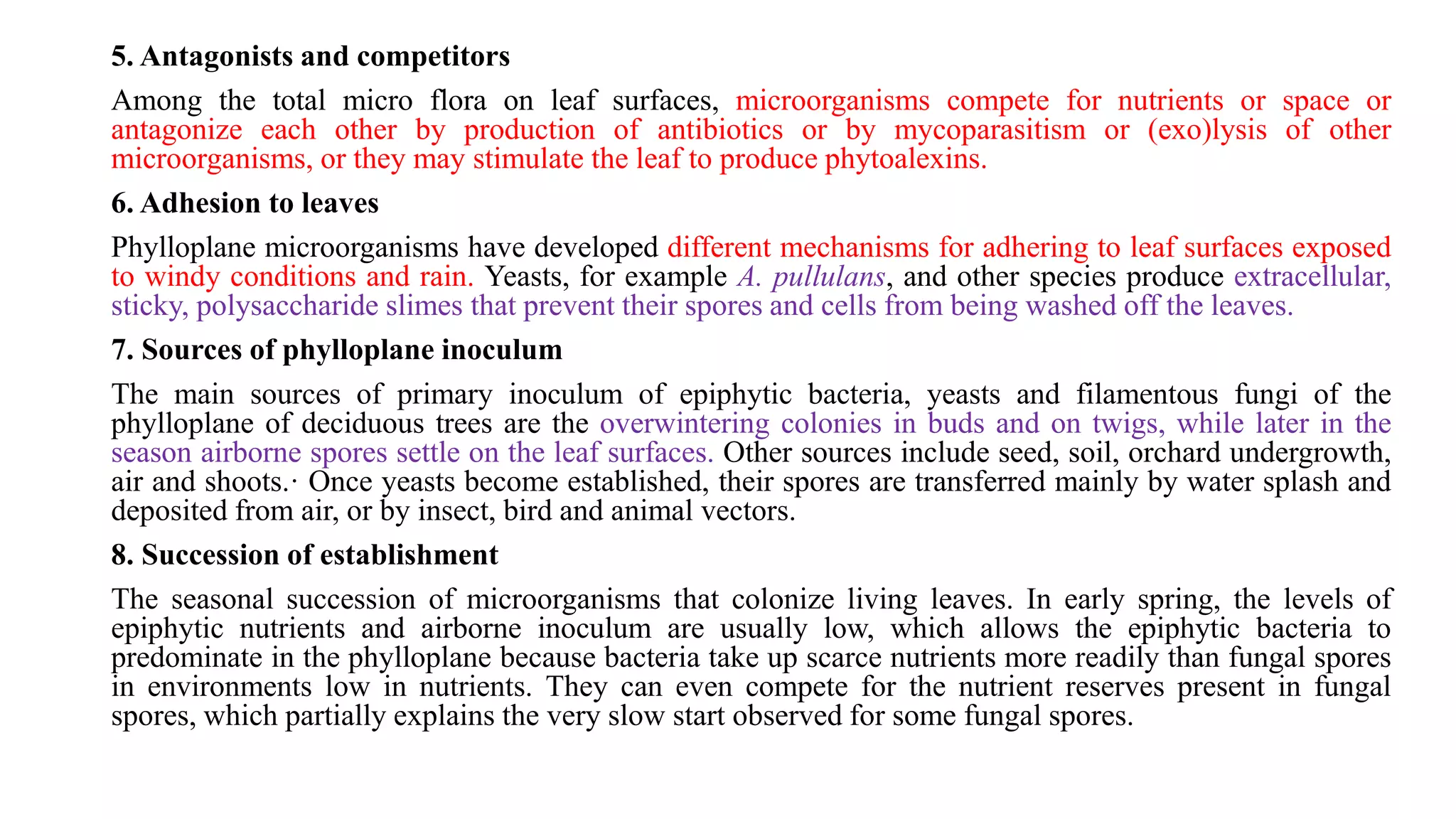 Role of Phylloplane Bacteria in plant disease management | PPTX