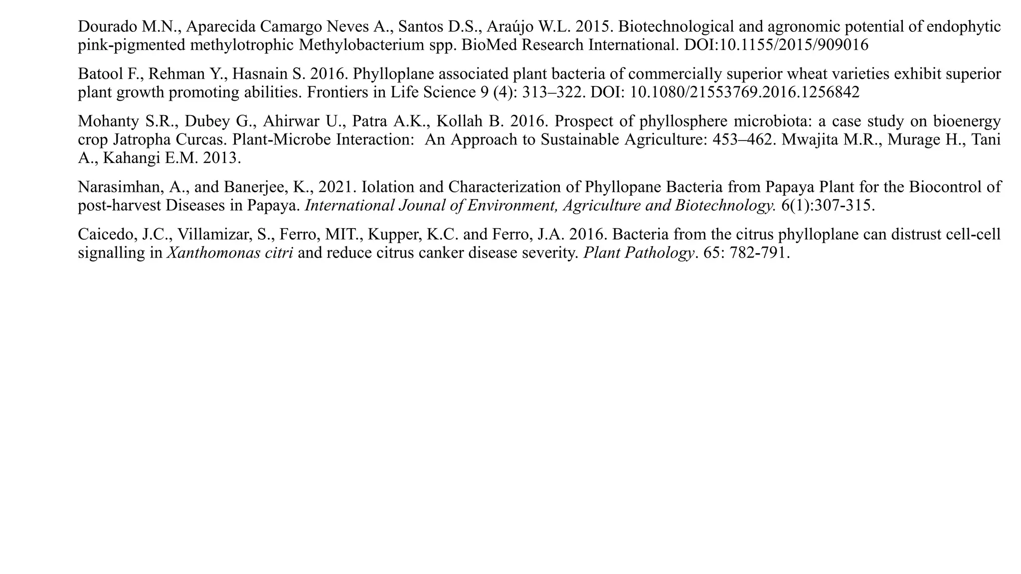 Role of Phylloplane Bacteria in plant disease management | PPTX