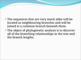 Phylogenetic alignment analysis an important tool in computational ...