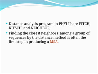 Phylogenetic alignment analysis an important tool in computational ...