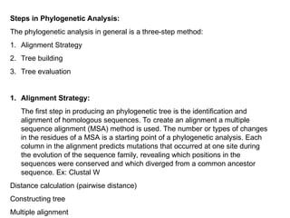 Phylogenetic analysis & their methods.ppt