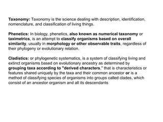 Phylogenetic analysis & their methods.ppt