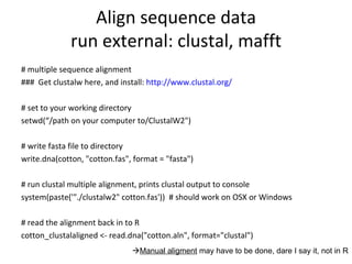 Phylogenetics in R | PPT