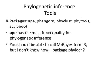 Phylogenetics in R | PPT