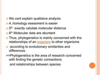 Phylogenetics | PPTX
