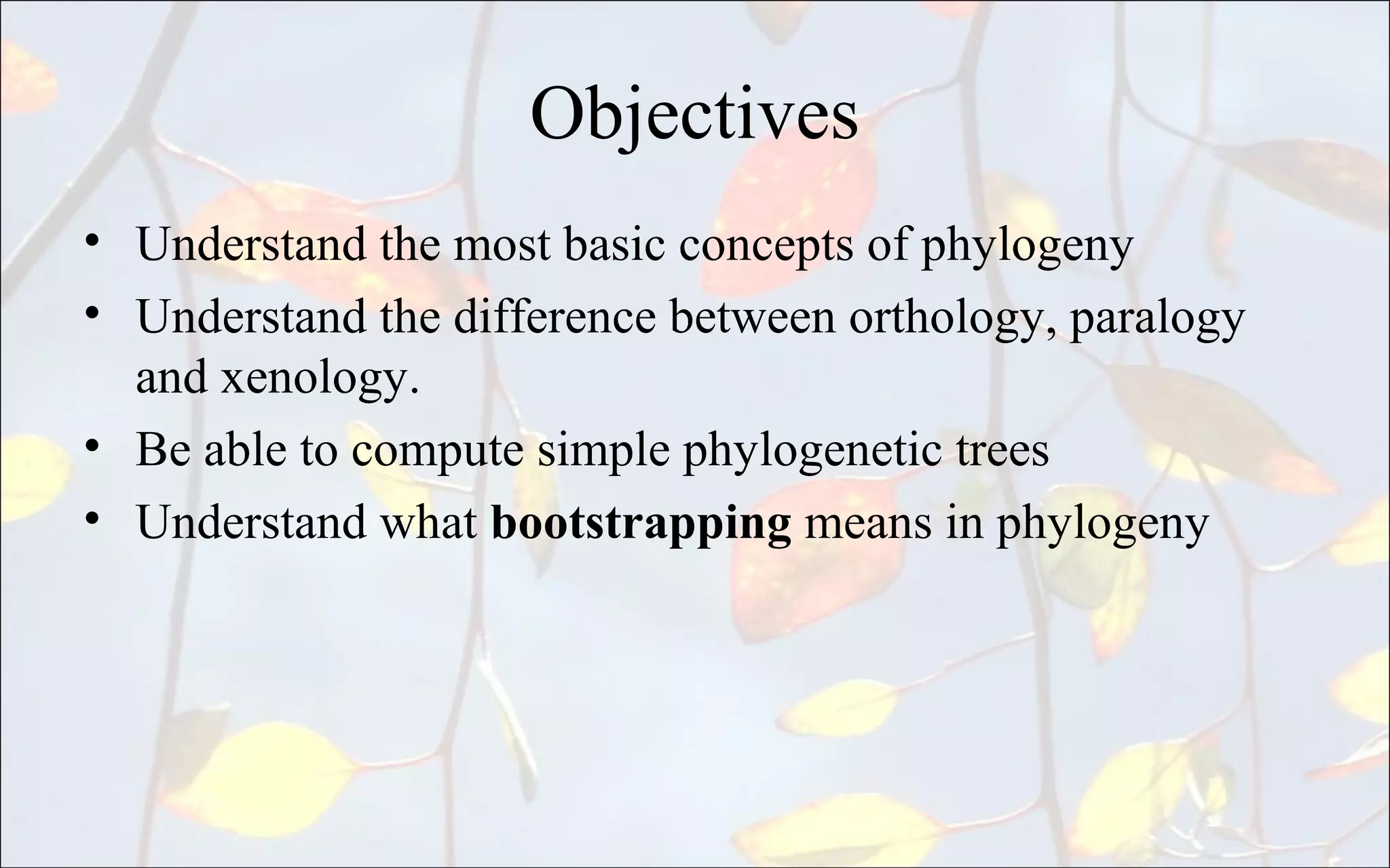 Phylogenetics | PPT