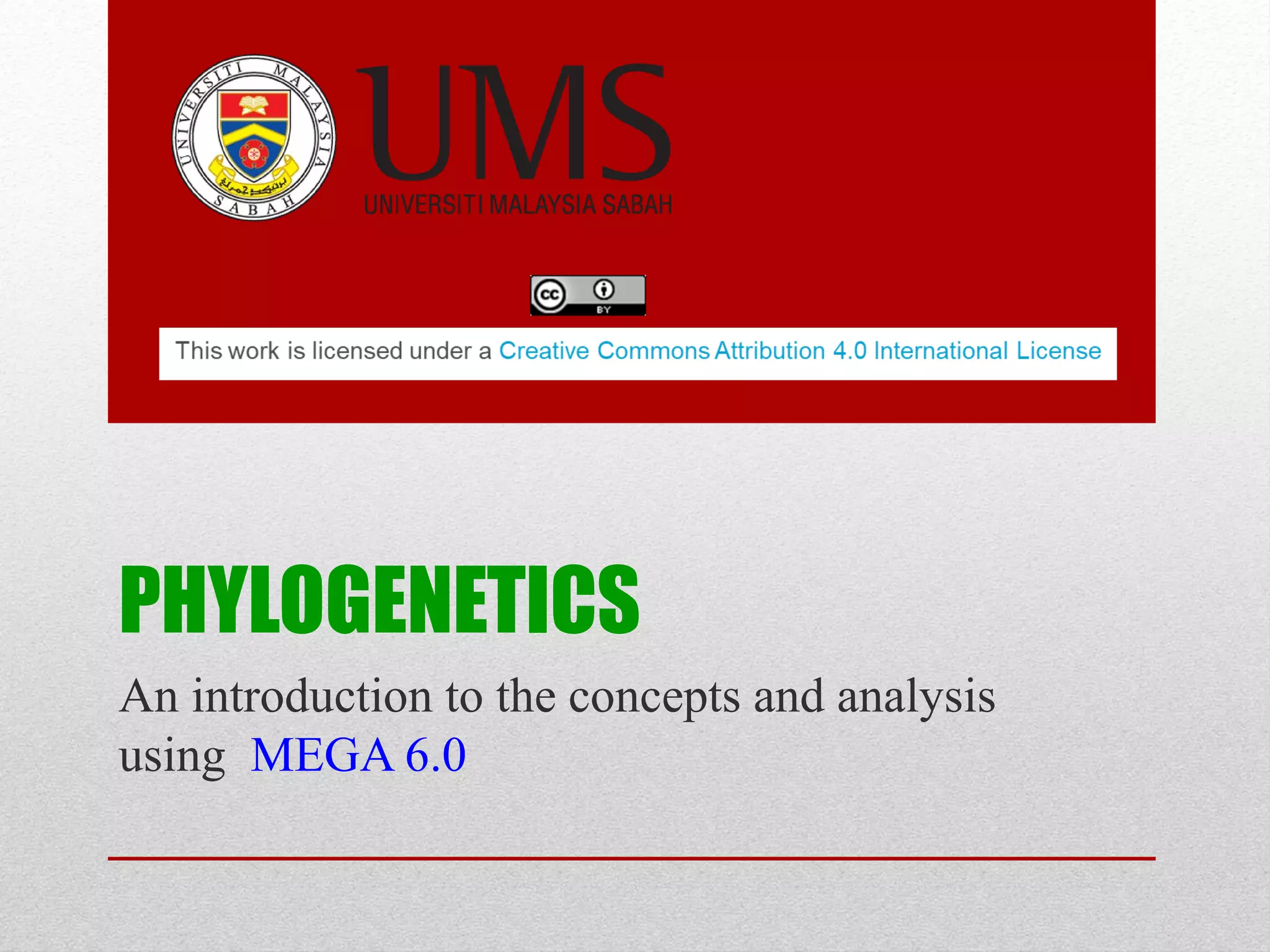 PHYLOGENETICS WITH MEGA | PPT