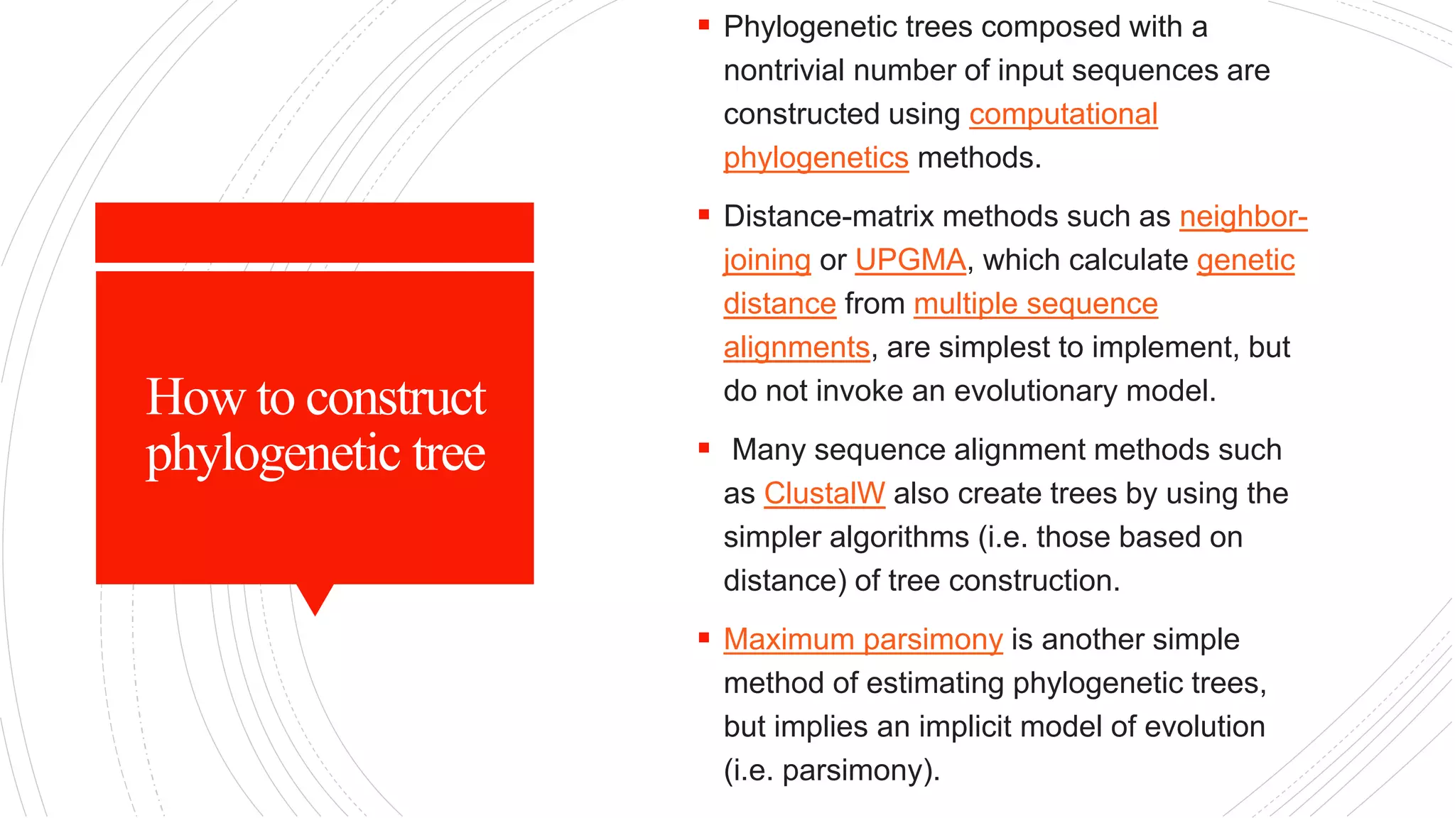 Phylogenetic tree and it's types | PPTX