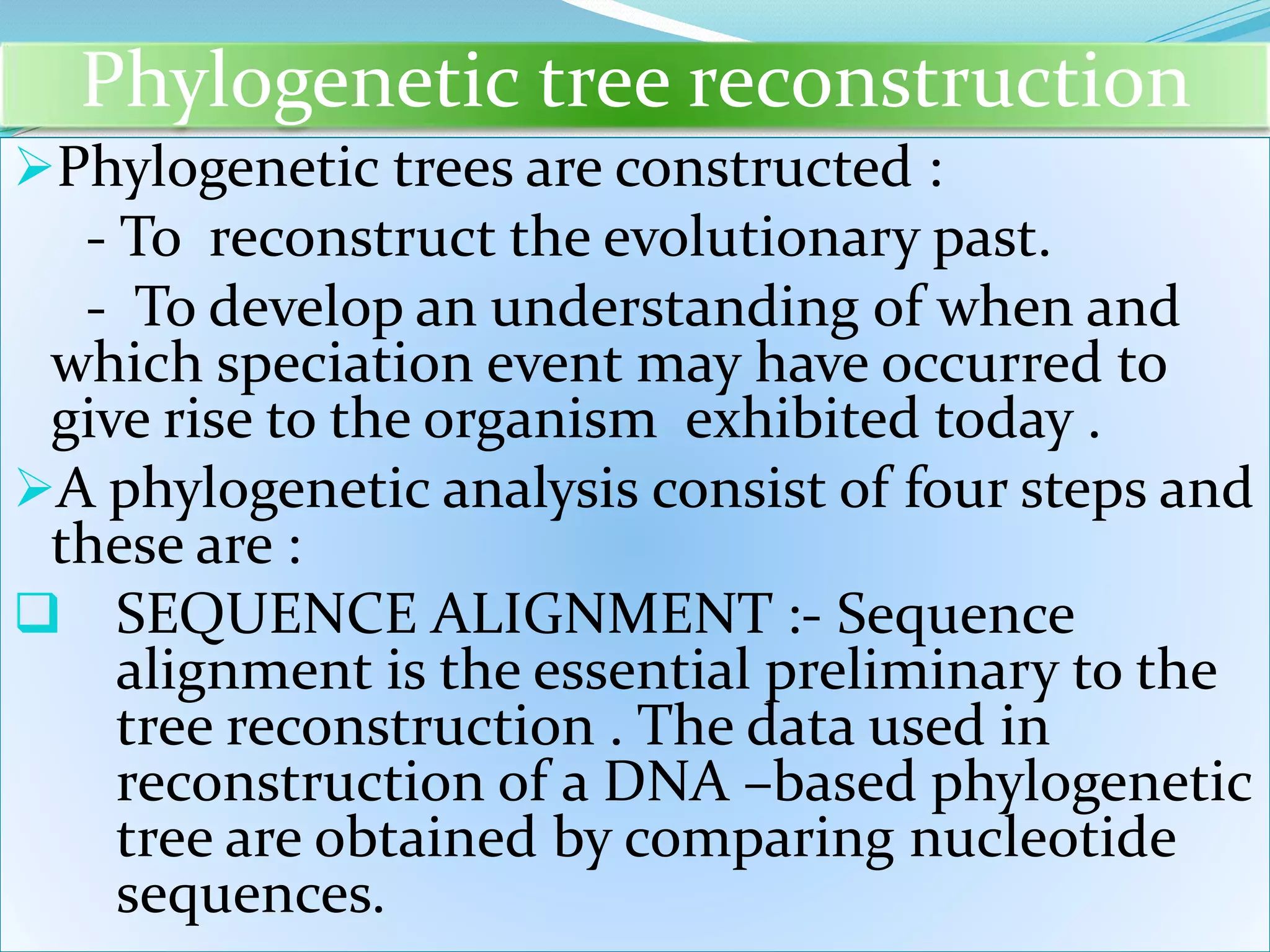 Phylogenetic tree and its construction and phylogeny of | PPTX