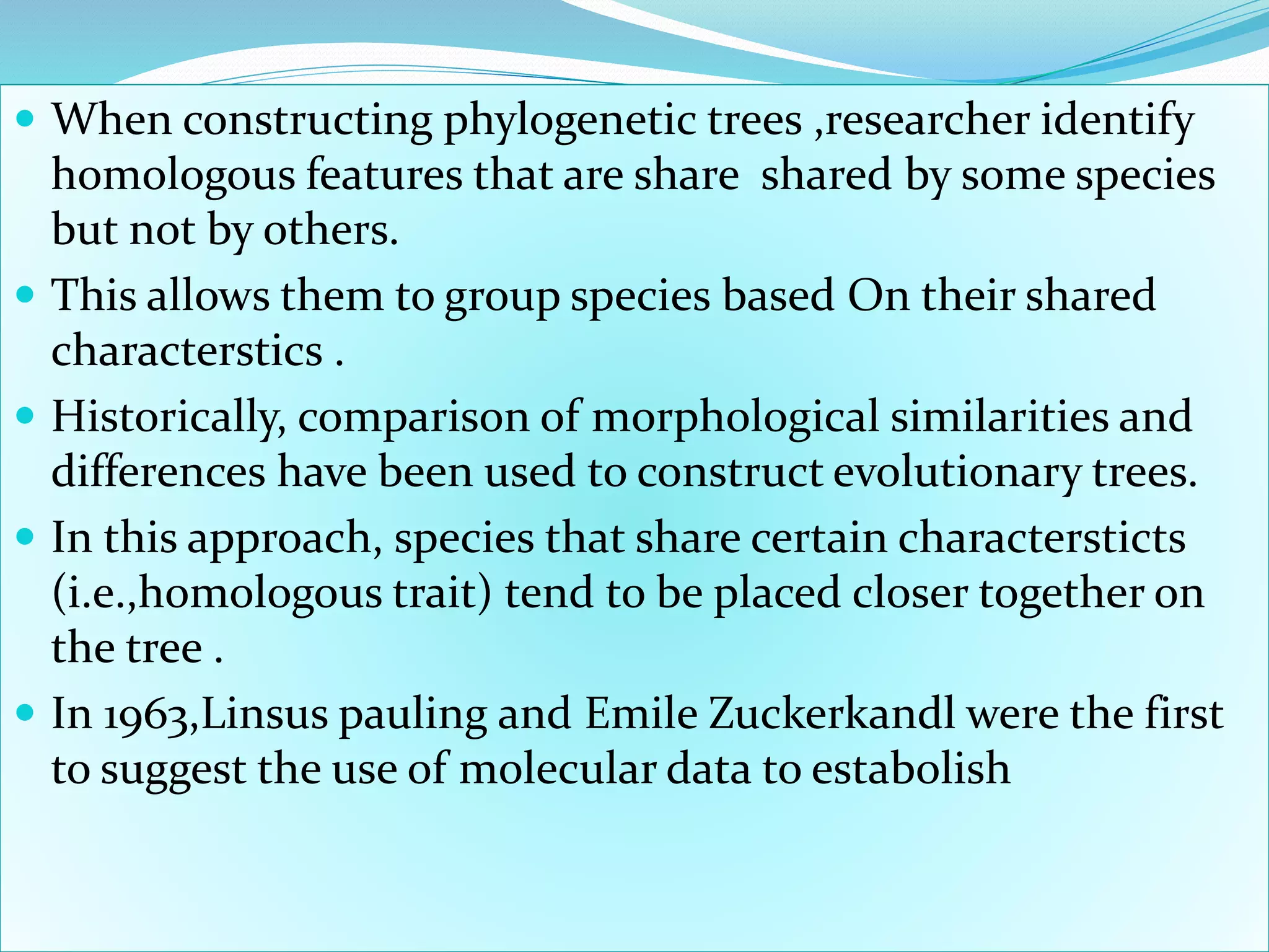 Phylogenetic tree and its construction and phylogeny of | PPTX