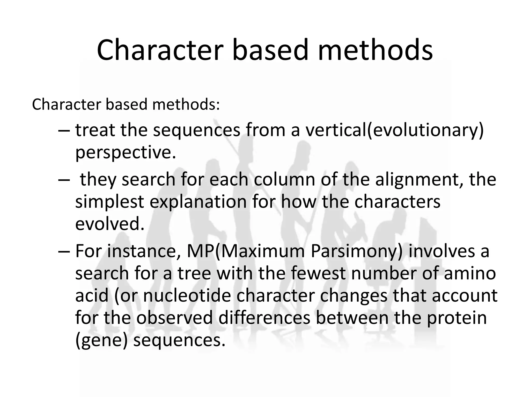 Phylogenetic tree construction | PPTX