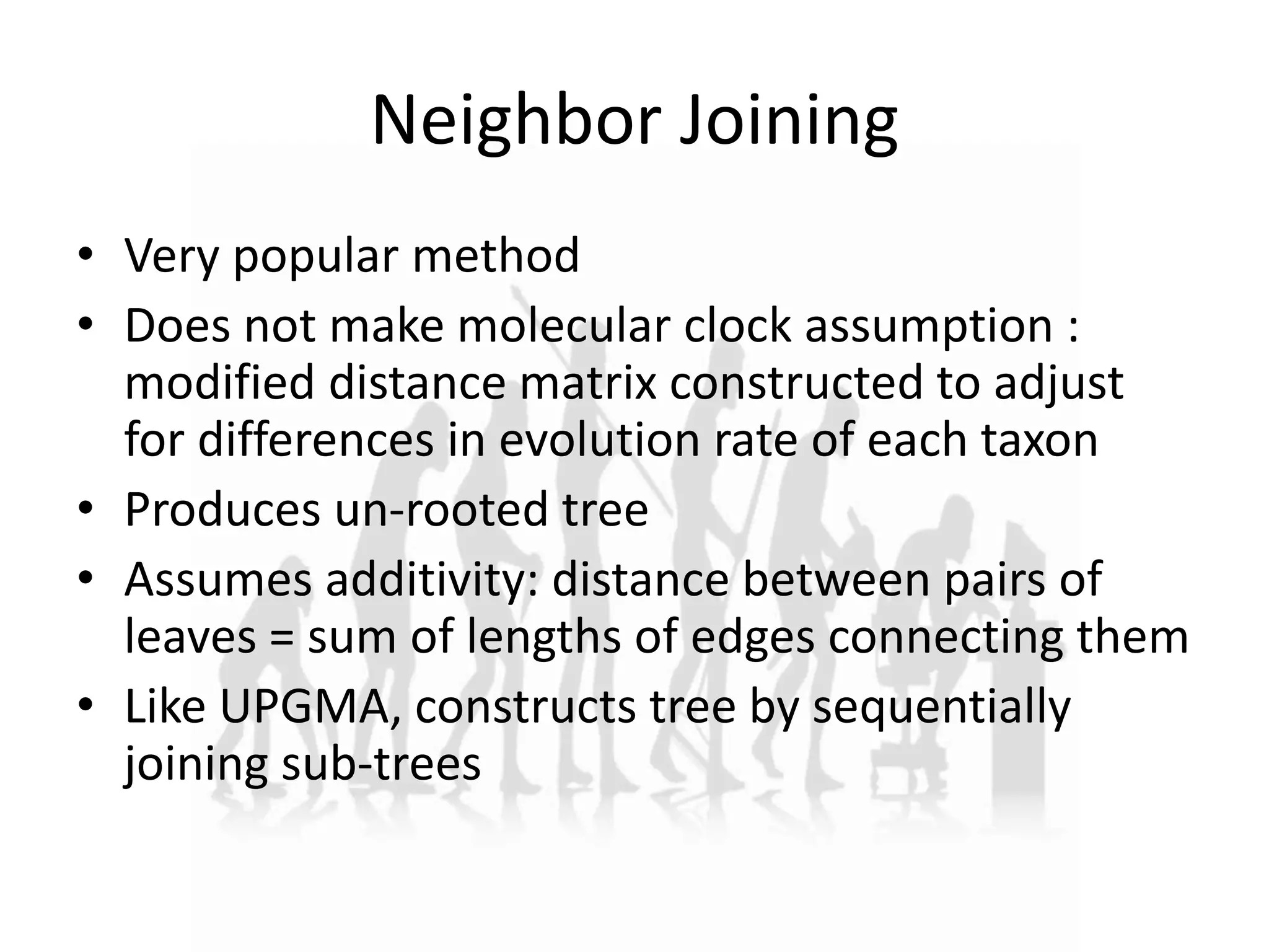 Phylogenetic tree construction | PPTX