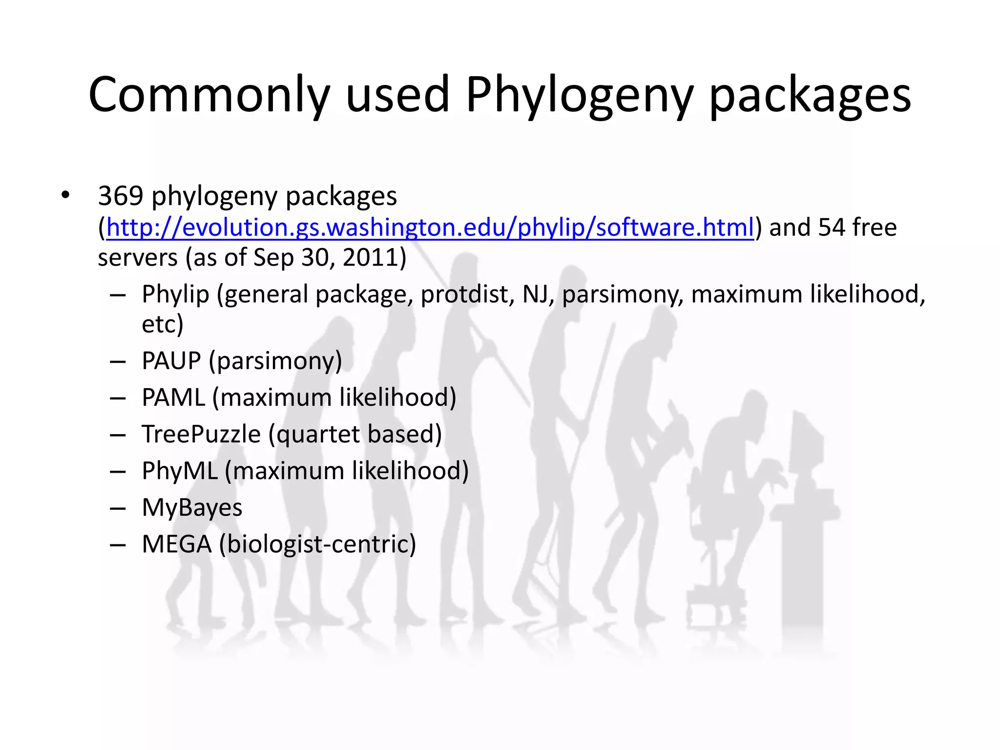 Phylogenetic tree construction | PPTX