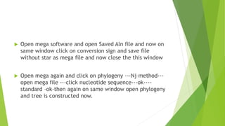 Phylogenetic tree construction | PPTX