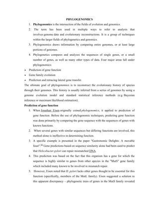 PHYLOGENOMICS | PDF