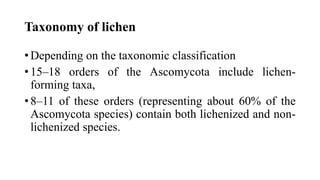 Phylogeny of lichen ppt | PPT