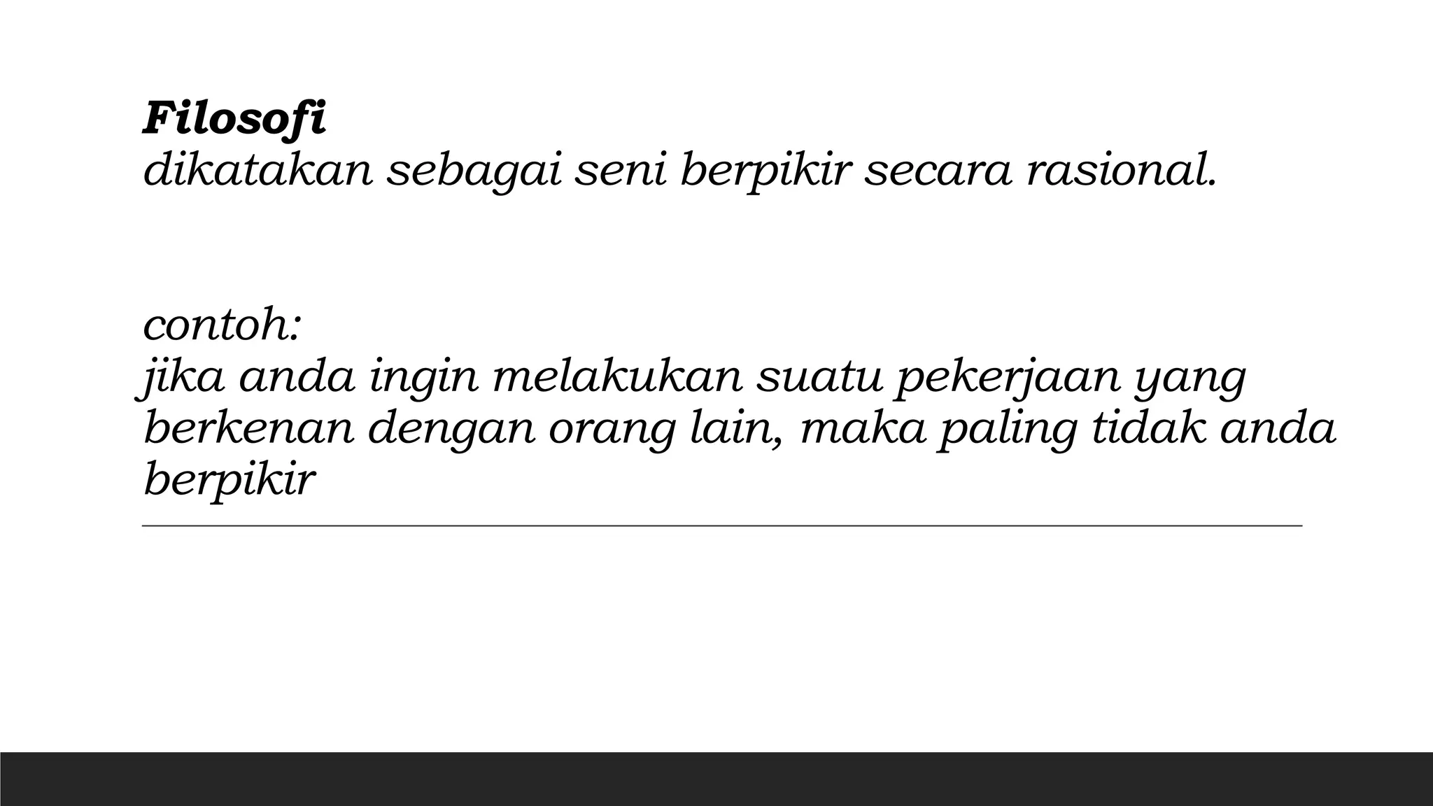 Filosofi Manusia | PPTX