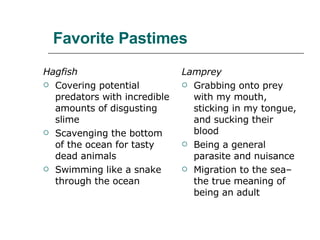 Myxini & Cephalaspidomorphi | PPT