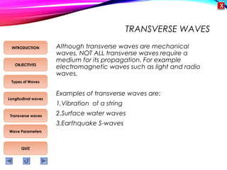 Physics M5 Types of waves and wave parameters | PPT