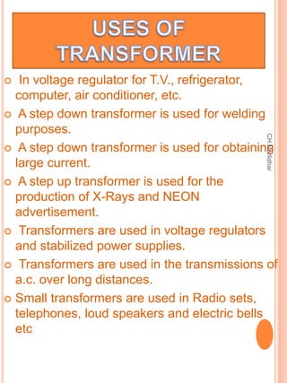 TOPIC-To investigate the relation between the ratio of :- 1. Input and output voltage. 2. Number ...
