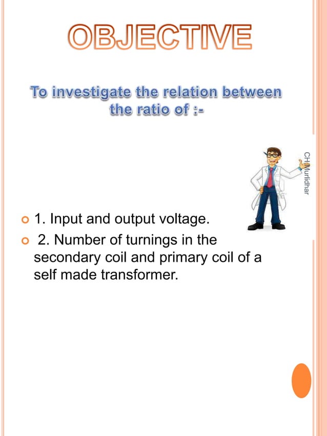 Topic To Investigate The Relation Between The Ratio Of 1 Input And