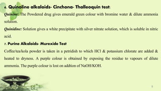 Phyochemical screening of Plant Ectracts | PPTX